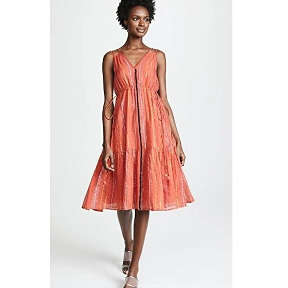 Apiece Apart | Dresses | Apiece Apart Daphne Midi Dress In Lacquer Fez ...